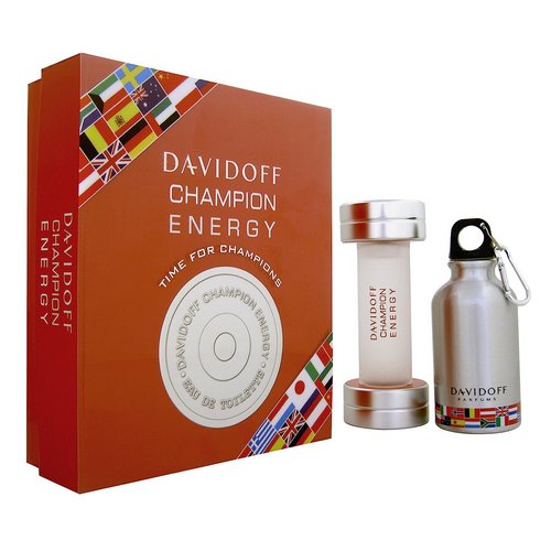 Davidoff Champion Energy 3 oz EDT and Sports Flask | Om Fragrances